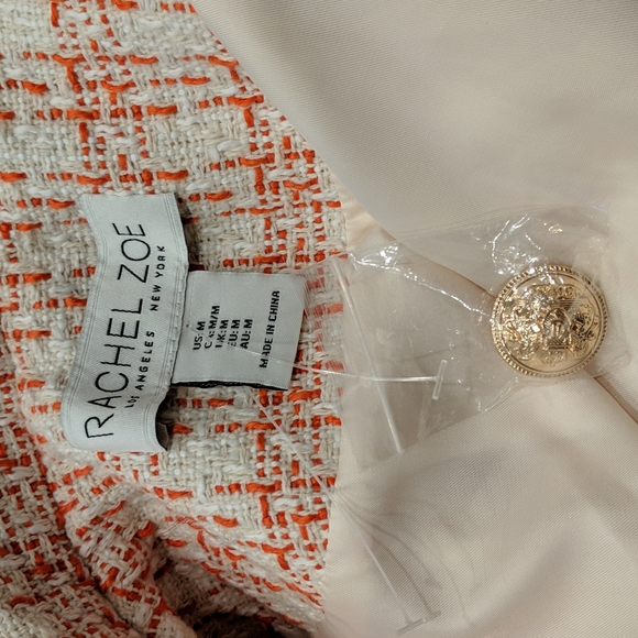 Rachel Zoe | Jackets & Coats | Rachel Zoe Double Breasted Tweed Jacket ...